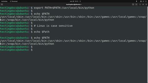 Linux Setup Path Variable