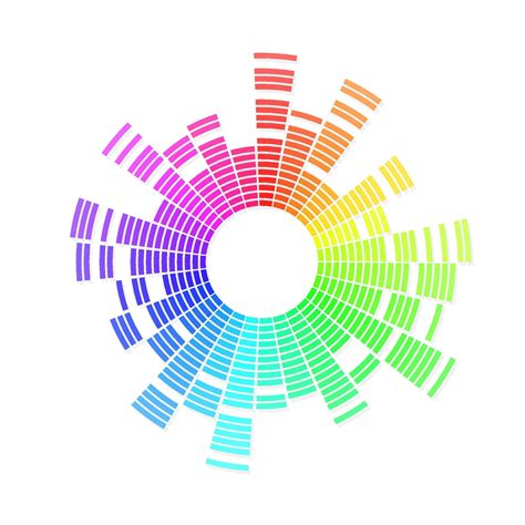 Radial Sound Wave Music Equalizer Dynamic Volume Vector Illustration 23804533 Vector Art At
