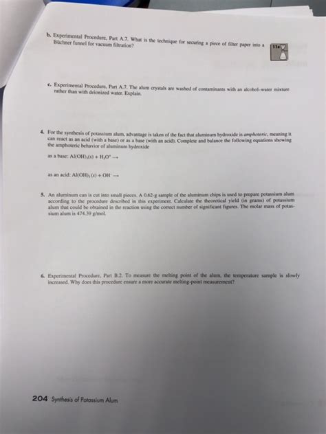 solved experiment 15 prelaboratory assignment synthesis of