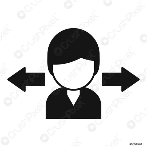 Man Interaction Icon Simple Vector Digital Community Stock Vector