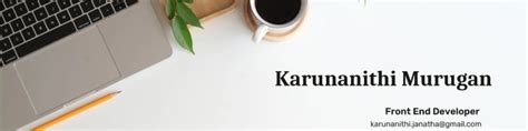 Karunanithi Murugan Front End Developer React Js Javascript