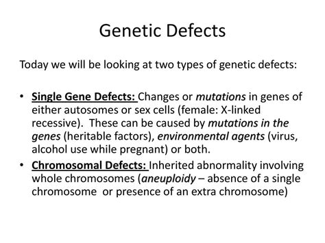 Genetic Disorders Ppt Download