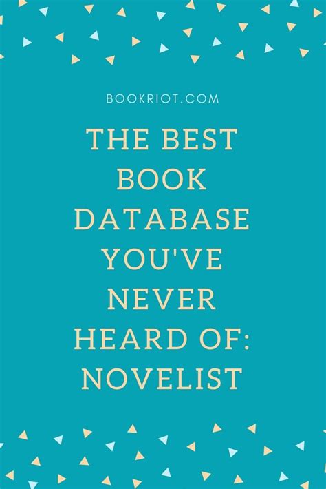 The Best Book Database Youve Never Heard Of Novelist
