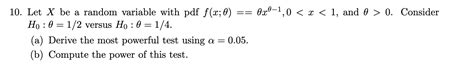 Solved Let X Be A Random Variable With Chegg