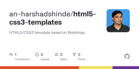 Github An Harshadshindehtml5 Css3 Templates Html5css3 Template