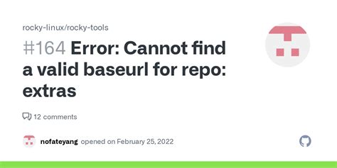 Error Cannot Find A Valid Baseurl For Repo Extras · Issue 164
