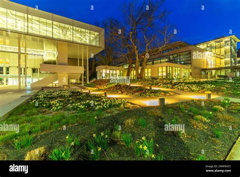 Linz Austria 21 March 2024 Johannes Kepler University Jku Library Building Linz