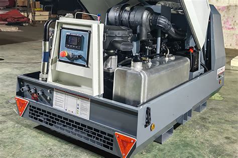 75hp Diesel Stationary Screw Air Compressor Mobile Air Compressor