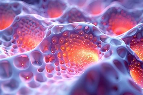 Fractal Patterns Complex Holographic Fractal Patterns Premium Ai Generated Image