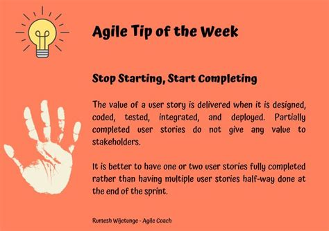 Rumesh Wijetunge On Linkedin Agile Agiletip Agilecoach Agilemindset