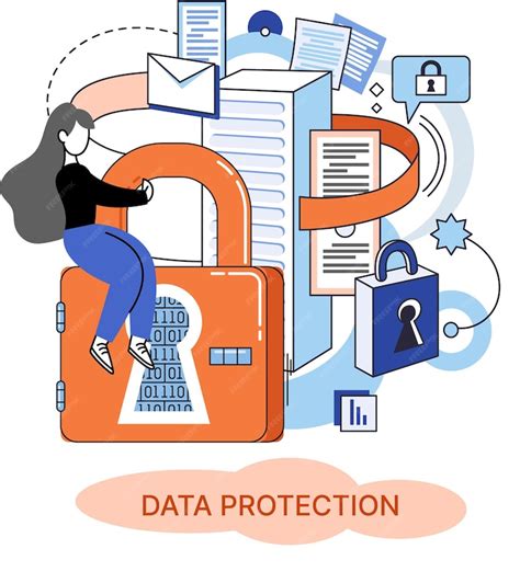 Premium Vector Data Protection Privacy Internet Security Secure Data