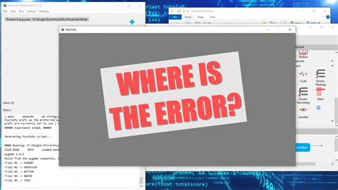How To Find And Fix PsychoPy Issues With Print And Error Lookups