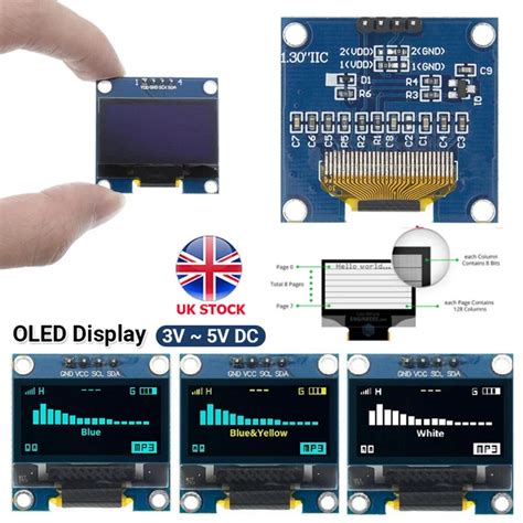 Oled Display 096and 128x64 I2c Ssd1306 For Arduino Uno Mega 2560 For