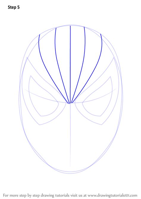Step By Step How To Draw Spiderman Face DrawingTutorials