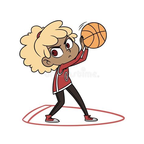 Relentless Cartoon Girl On A Mission Stock Vector Illustration Of