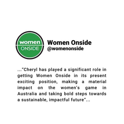 Women Onside On Linkedin Women Onside Acknowledge Longstanding