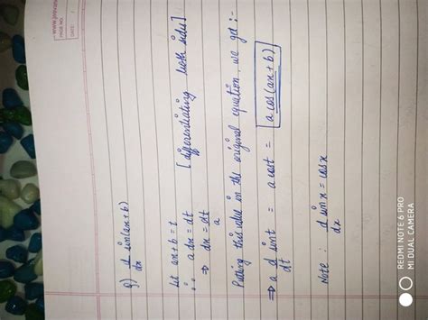 What Is The Differentiation Sin Ax B Quora