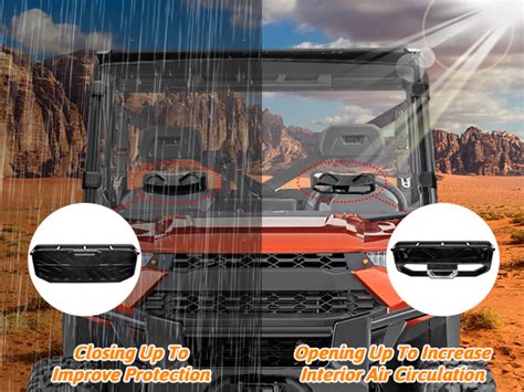 Mua Ranger 1000 Windshield with Vents, StarknightMT Ranger Vented Front Full Windshield ...