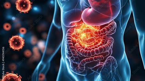 Medical Diagram Showing The Impact Of Tuberculosis On The Lungs With