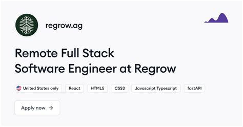 Himalayas On Linkedin Remote Full Stack Software Engineer Job At Regrow