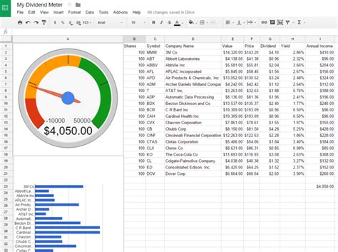Monthly Dividend Spreadsheet With How To Create A Dividend Tracker Spreadsheet Dividend Meter