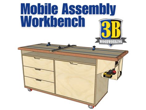 Mobile Assembly Workbench Compact Workbench Outfeed Table Digital Download Build Plans Mobile Assembly Workbench Compact Workbench Outfeed Table Digital Download Build Plans