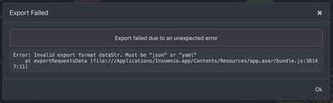 Bug Error Invalid Export Format Datastr Must Be Json Or Yaml · Issue 1447 · Kong