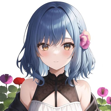 Girl With Blue Hair By Krzychumen On Deviantart