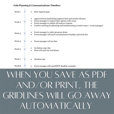 Microsoft Word Timeline Template Page Version Create A Clean Modern Timeline For Events
