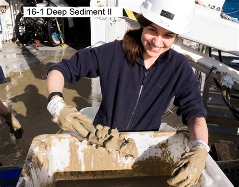 Sediment Samples 16 1 Image Of Oceanographer Collecting Deep Sea Pelagic Clay Sediment Sample