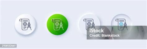 구분선 문서 선 아이콘입니다 엔지니어링 톱니바퀴 도구 표시입니다 선 아이콘 벡터 3차원 형태에 대한 스톡 벡터 아트 및 기타 이미지 3차원 형태 건설 기계류 건설