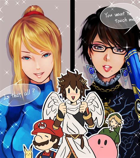 Safebooru 2girls 5boys Bayonetta Bayonetta Character Bayonetta 2