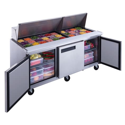 Chef Aaa Tsp72m Commercial 72 30 Pan Salad Sandwich Food Prep Table