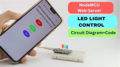 Nodemcu Web Server Led Control Geekyelectronics