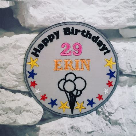 Birthday Patch Etsy