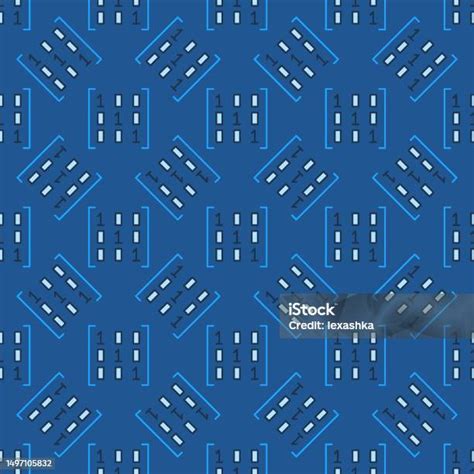Math Matrix Vector Mathematics Sciecnce Concept Blue Seamless Pattern