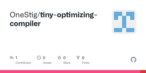 github onestig tiny optimizing compiler