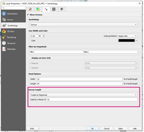 Tuflow Viewer Map Outputs Styling Vector Types Tuflow