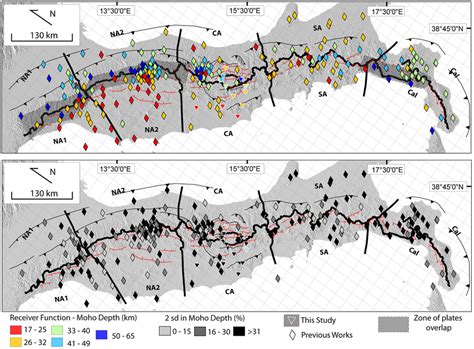 Hillshade Of The Italian Peninsula With Moho Depth Estimation Form Download Scientific Diagram