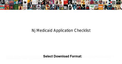 Nj Medicaid Application Checklistpdf Docdroid