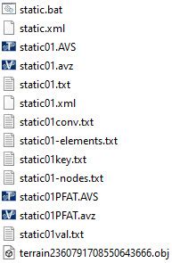Postprocessing Static Analysis AquaSim