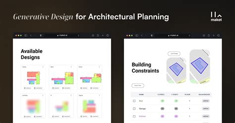 Generative Design Architecture Design Software Maket