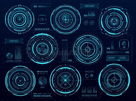 Hud Circle Data Infographic Digital Interface Stock Illustration Illustration Of Computer