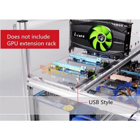 Elecbee GPU Miner Frame Aluminum Stackable Open Air Mining Rig Case ETH BTC Ethereum