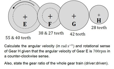 Solved Calculate The Angular Velocity In Rad S 1 And