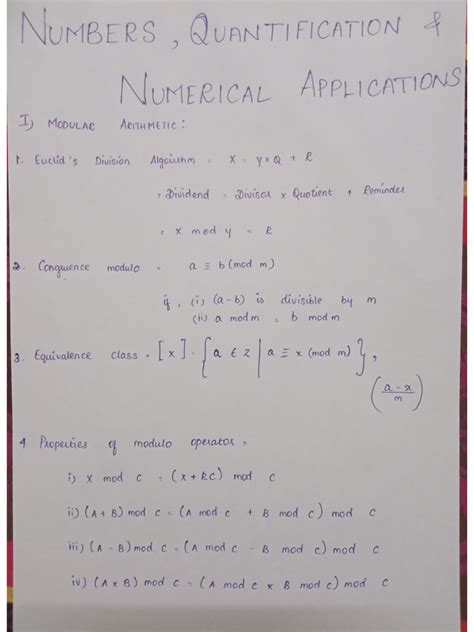 unit 1 numbers quantification and numerical applications pdf
