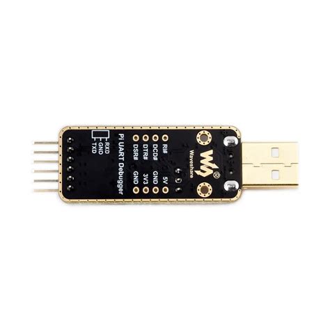 Waveshare Usb To Uart Debugger Module For Raspberry Pi 5 Type A Port