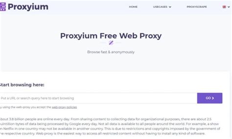 Proxiyum Best Free Web Proxy Browse Anonymously And Unblock Your