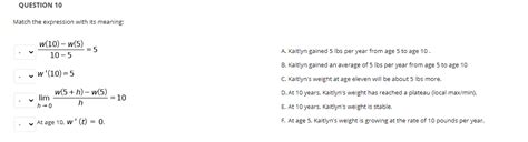 Solved QUESTION 10 Match The Expression With Its Meaning Chegg Com