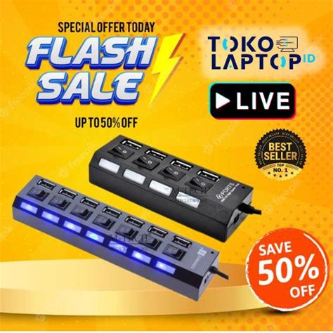 Jual 【bisa Cod】m Tech Usb Hub 2 0 3 0 Port Usb Support 1tb Garansi Resmi Original Card Computer